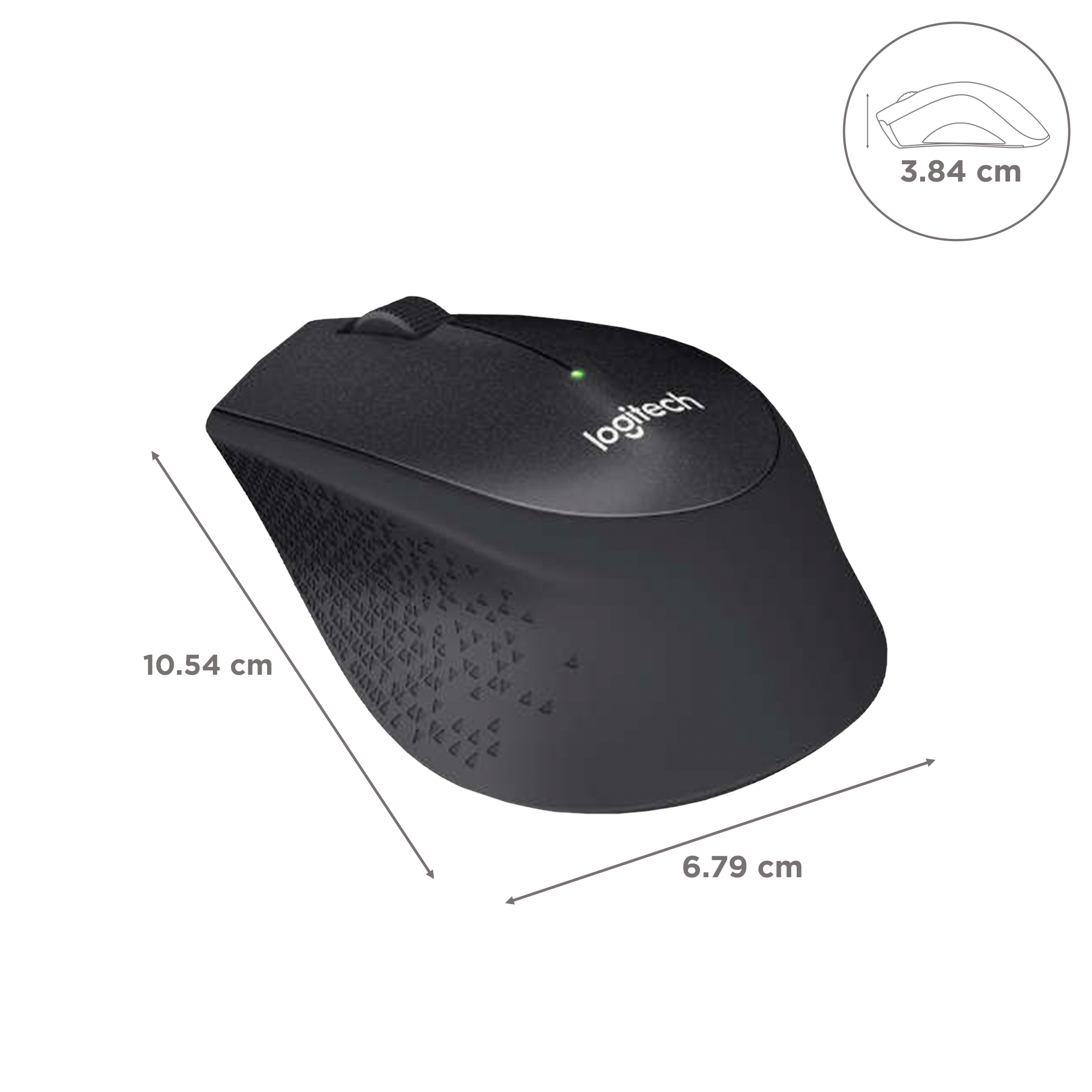 Buy logitech M331 Plus 2.4GHz Wireless Optical Mouse with Silent Click Buttons (1000 DPI, Plug ...